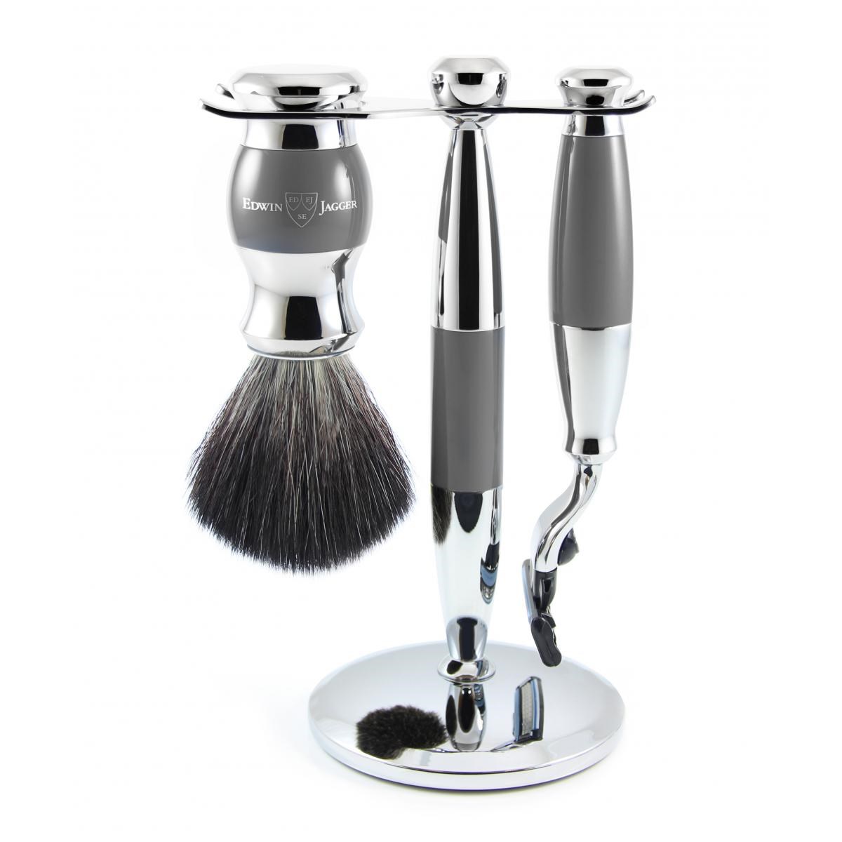 Edwin Jagger Shaving Sets Gilette Mach 3 Grey and Chrome Mach 3 Set Set ...