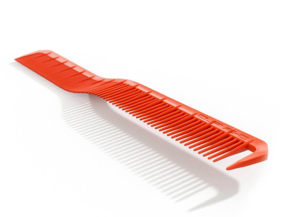 Curve-O Specialist Combs Left-Handed Hard Cutting Comb Orange 1Stuks ...