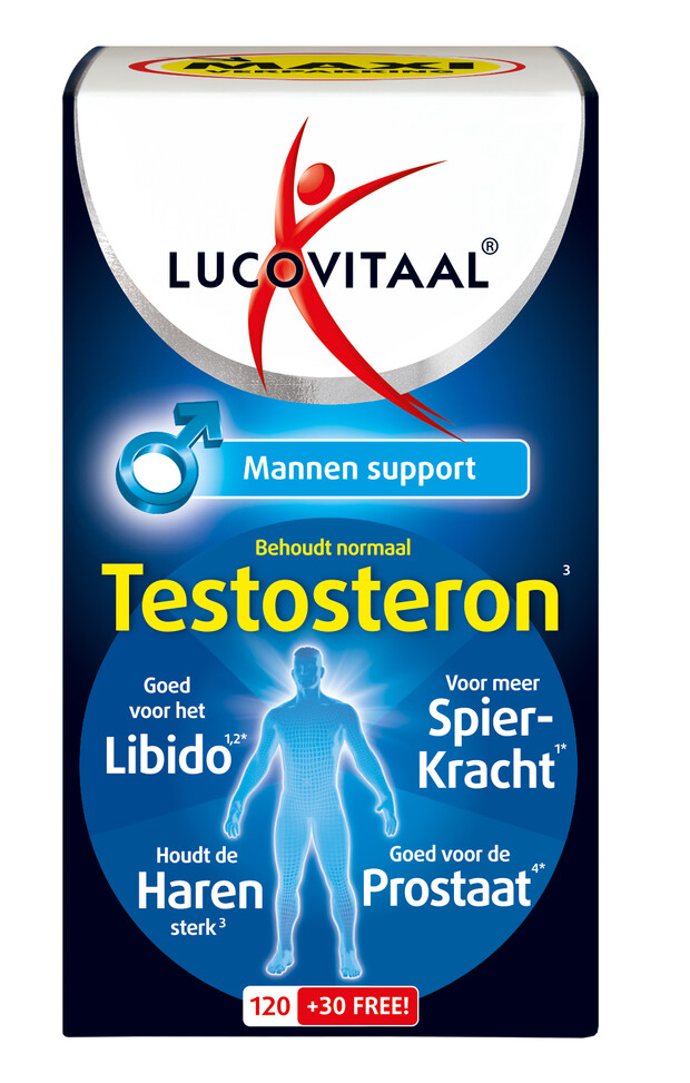 Lucovitaal Testosteron Mannen Support 150Tabletten kopen | Beauty Plaza